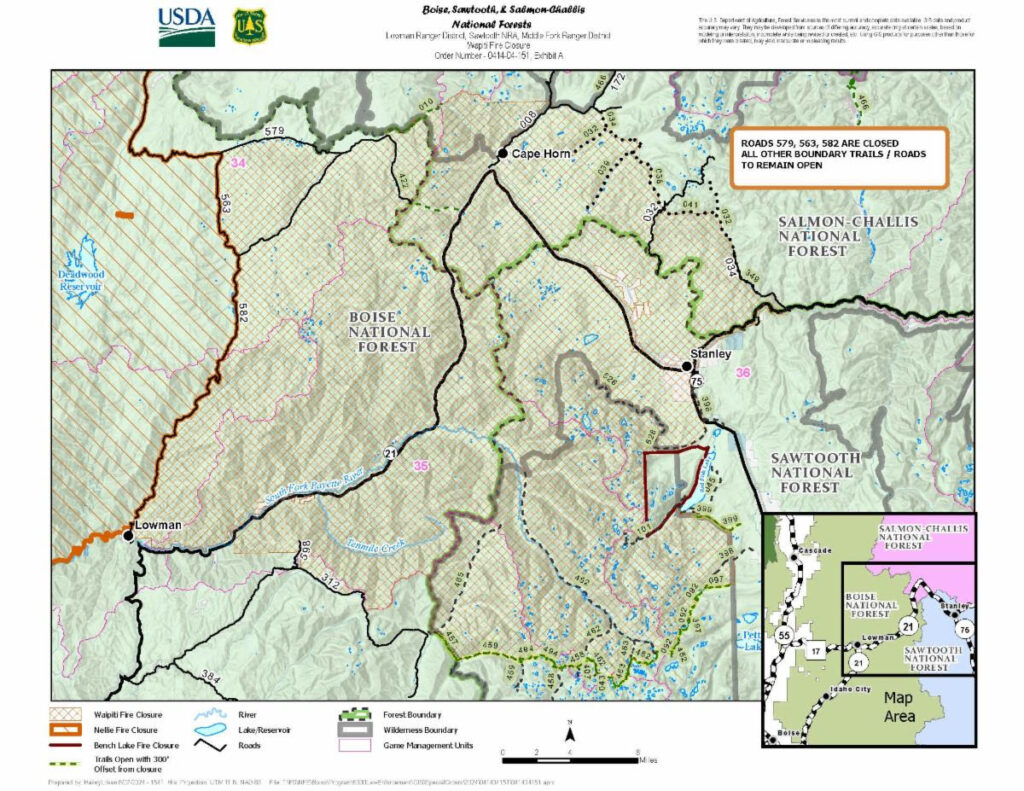 Current Wildfire Info - Sawtooth Wildland Fire Collab